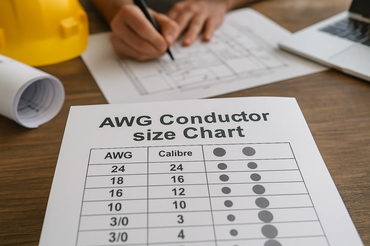 Tabla de calibres de cable - Calculadora-Pro